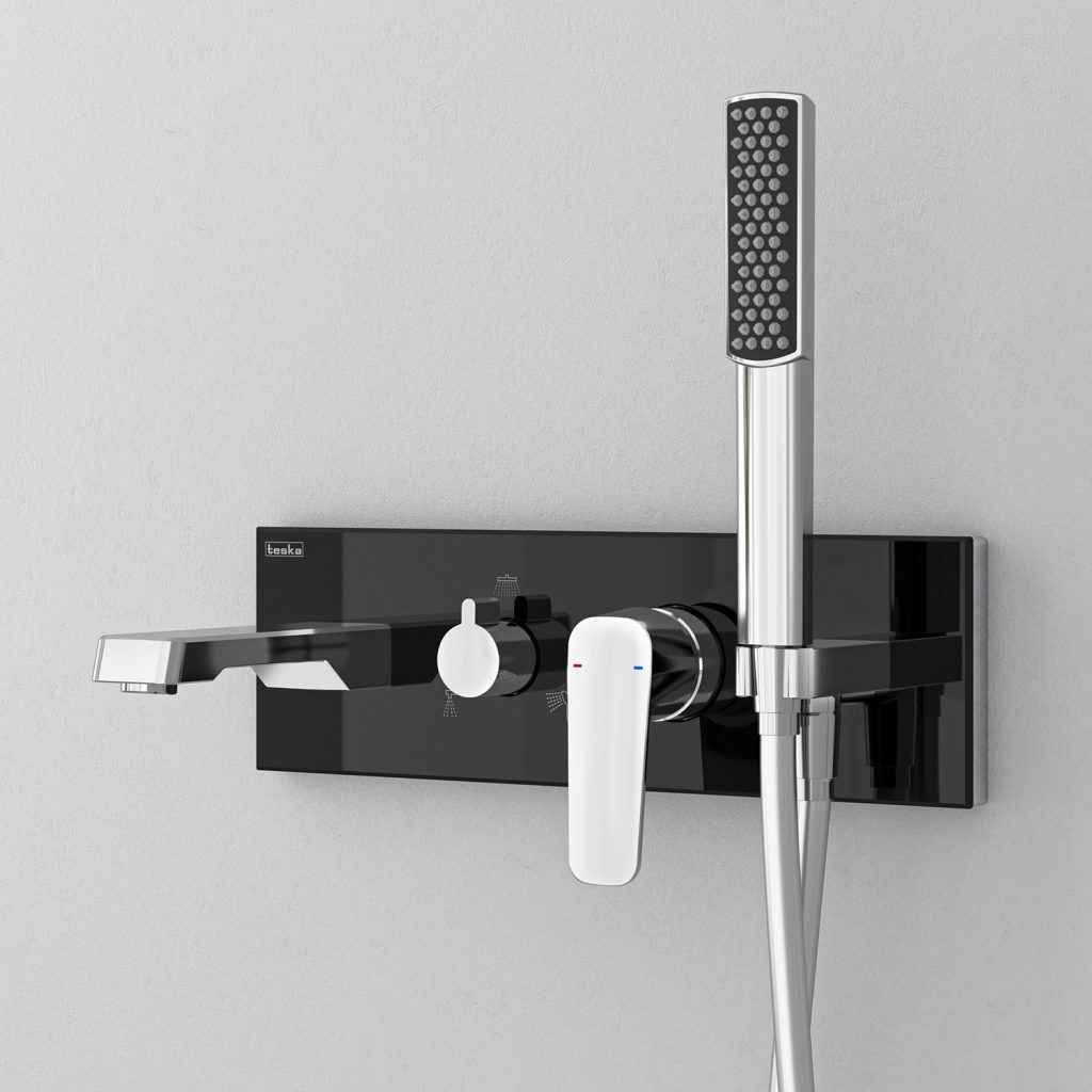 Life Three Way Concealed Shower Set Black Glass – TESKA – Touch the ...